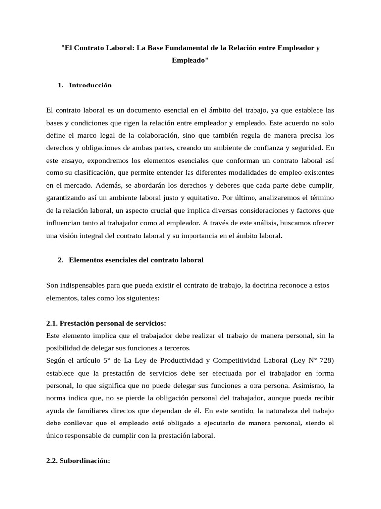 t1 - Derecho Laboral | PDF