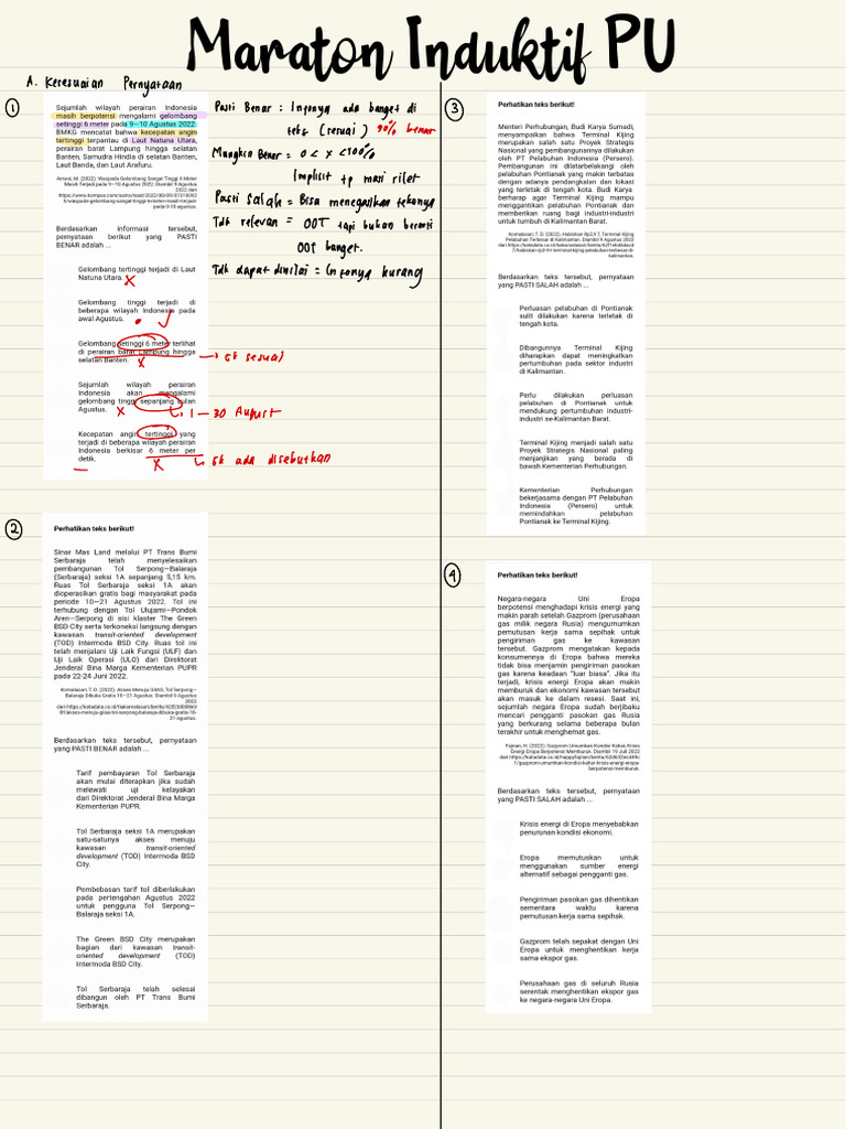 Soal Induktif PU | PDF