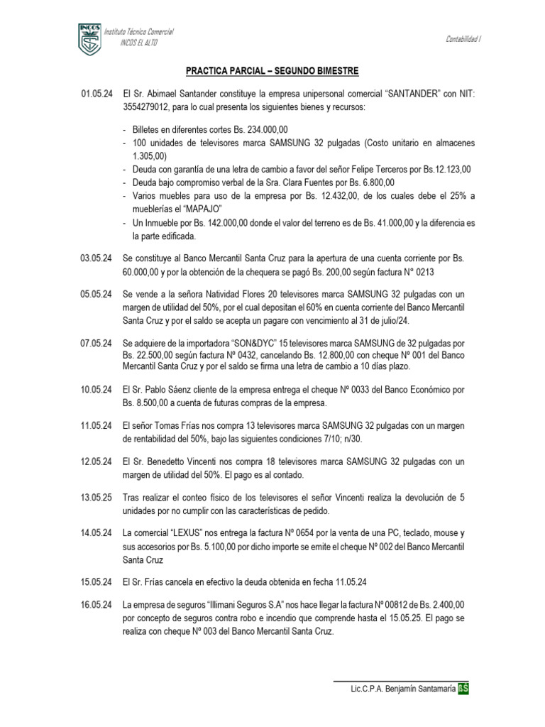 Practica Parcial 2bim | PDF