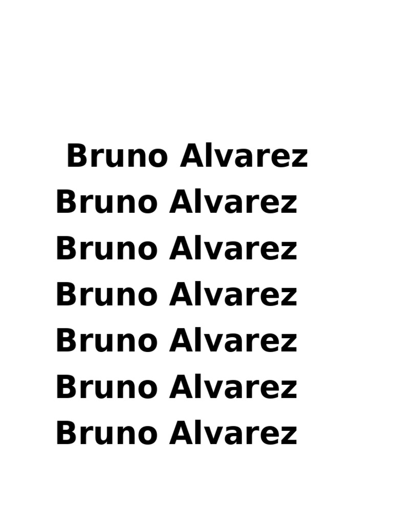 Bruno Alvarez | PDF