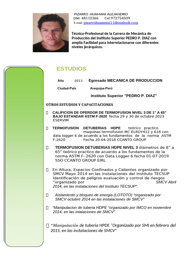 CV Alejandro 2024 | PDF