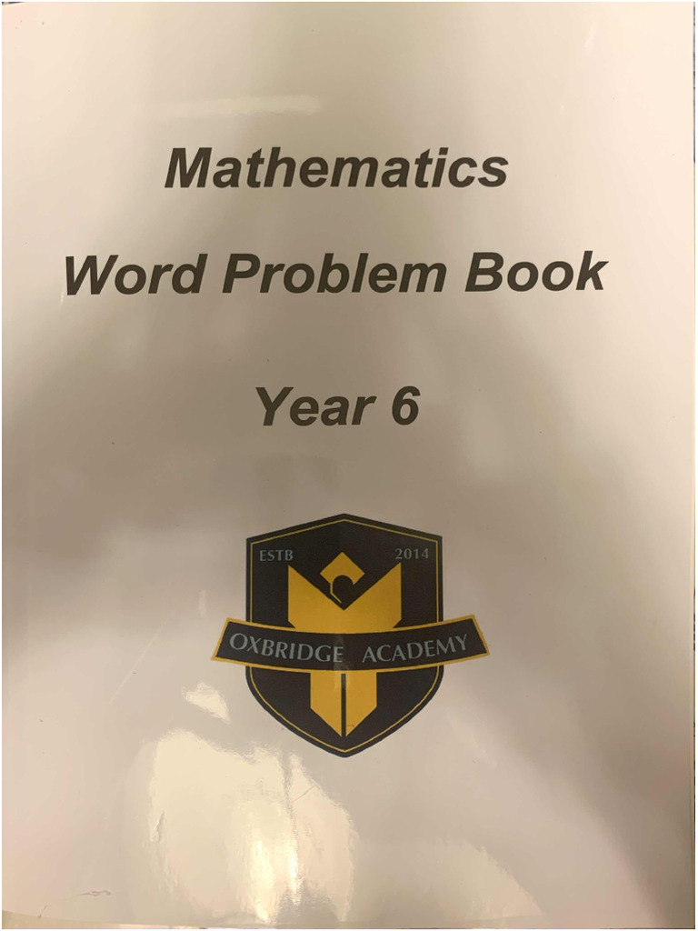 Mathematics Word Problems Book Year6 - 18.09.21!21!37 | PDF