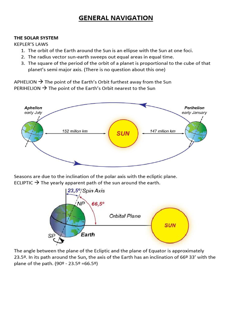 APUNTES GENERAL NAVIGATION | PDF