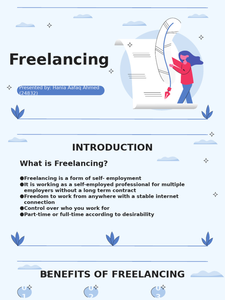 Freelancing Presentation Hania Afaq Ahmed | PDF