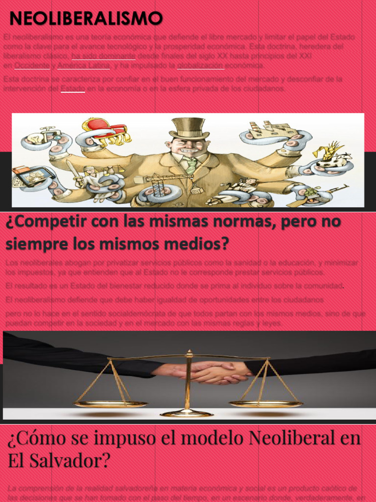 Neoliberalismo en El Salvador | PDF
