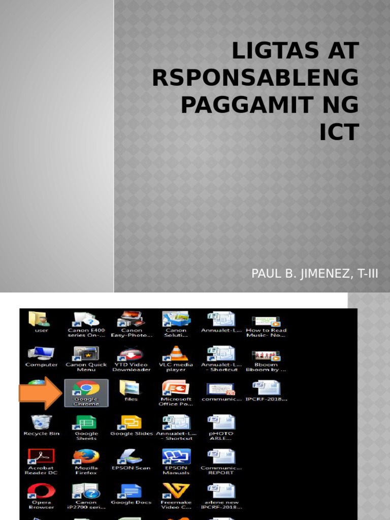 EPP Week 5 Ligtas at Responsableng Paggamit NG ICT 3 | PDF
