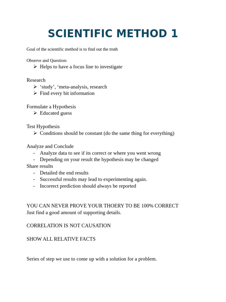 Scientific Method 2 | PDF