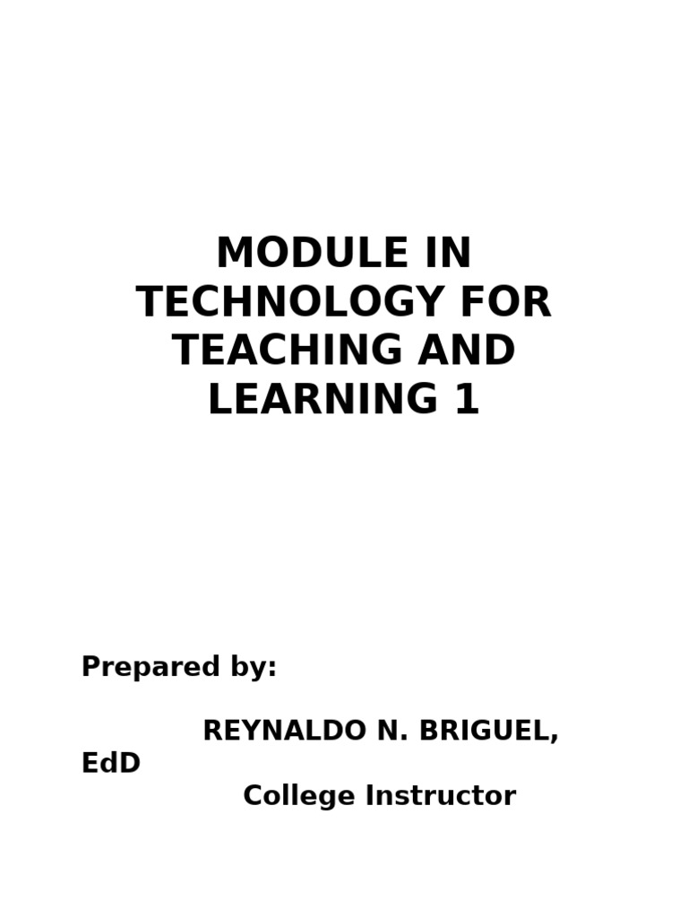 MODULE-3-IN-TECHNOLOGY-FOR-TEACHING-AND-LEARNING-1-lesson-3_Prelims_Corrected | PDF