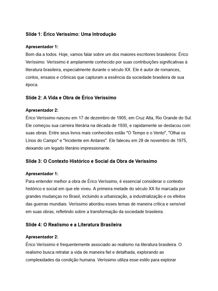 Erico-Verissimo-Uma-Introducao (Falas) | PDF