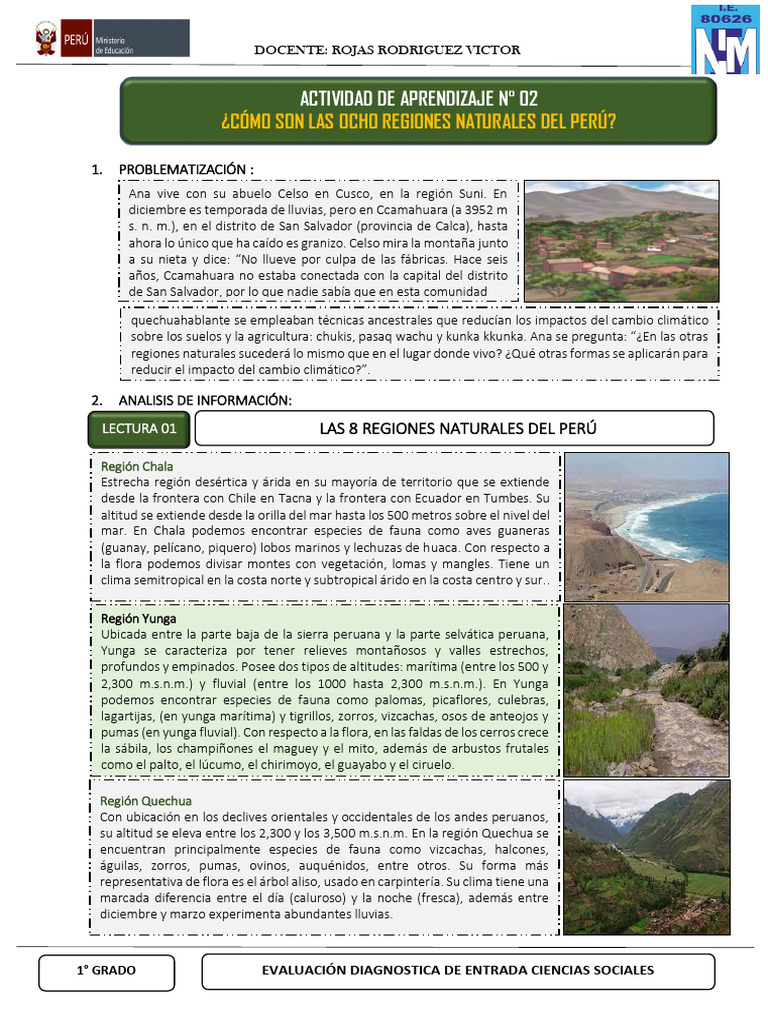 Prueba Evaluación Diagnostica CCSS 1° Grado | PDF