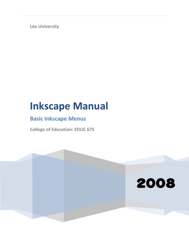 Inkscape Manual Basic | PDF | Computer Graphics | Graphics