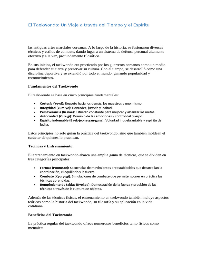 taekwondo | PDF