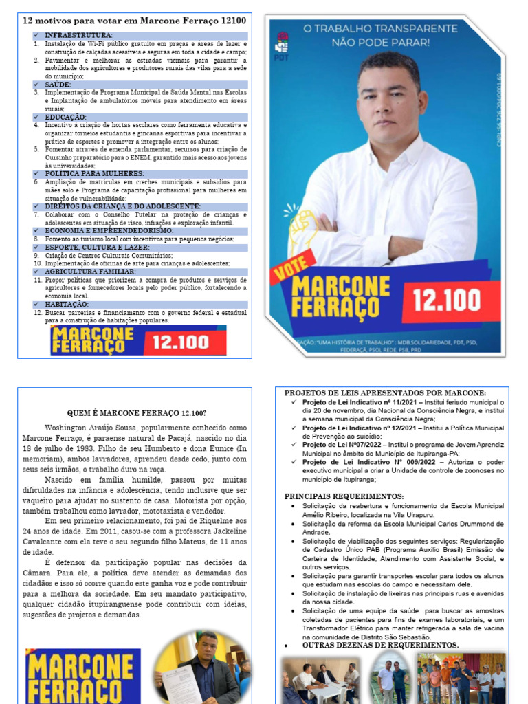Panfleto Marcone | PDF
