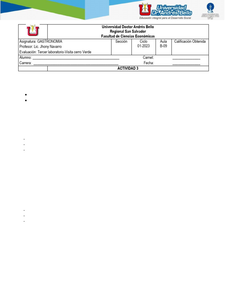 Ptetu-G01-Guia Parque Natural Cerro Verde | PDF