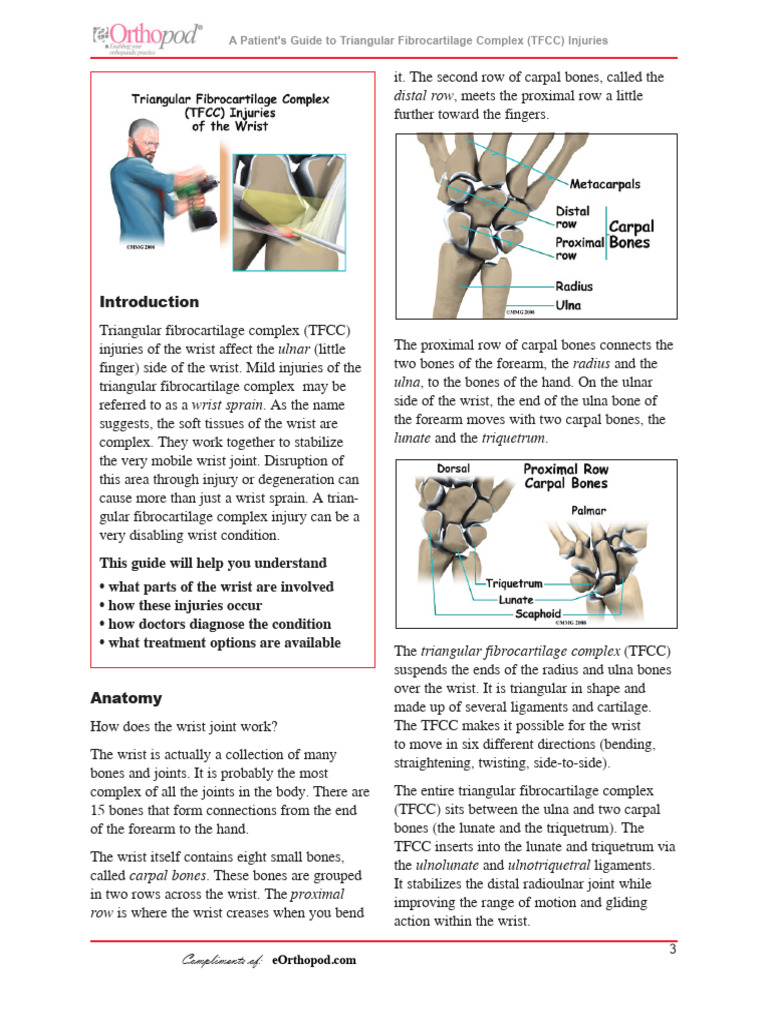 Triangular_Fibrocartilage_Complex_(TFCC)_Injuries | PDF
