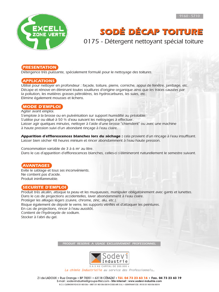 Sode Decap Toiture 5 D 0175 9160 | PDF