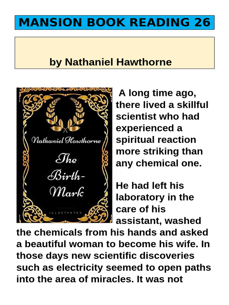 Mansion Book Reading of 26 The Birthmark | PDF | Mystery, Thriller ...