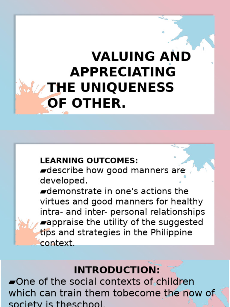 Valuing Good Manners in Relationships | PDF | Forgiveness | Self ...