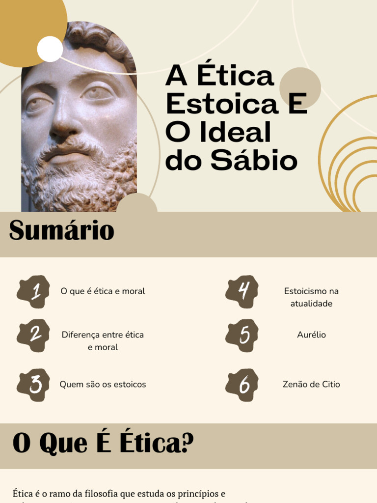 A Ética Estoica E O Ideal Do Sábio | PDF