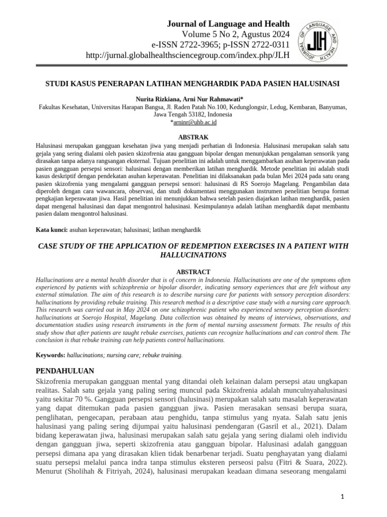 Jurnal Nurita Fiks | PDF | Abnormal Psychology | Self-Improvement