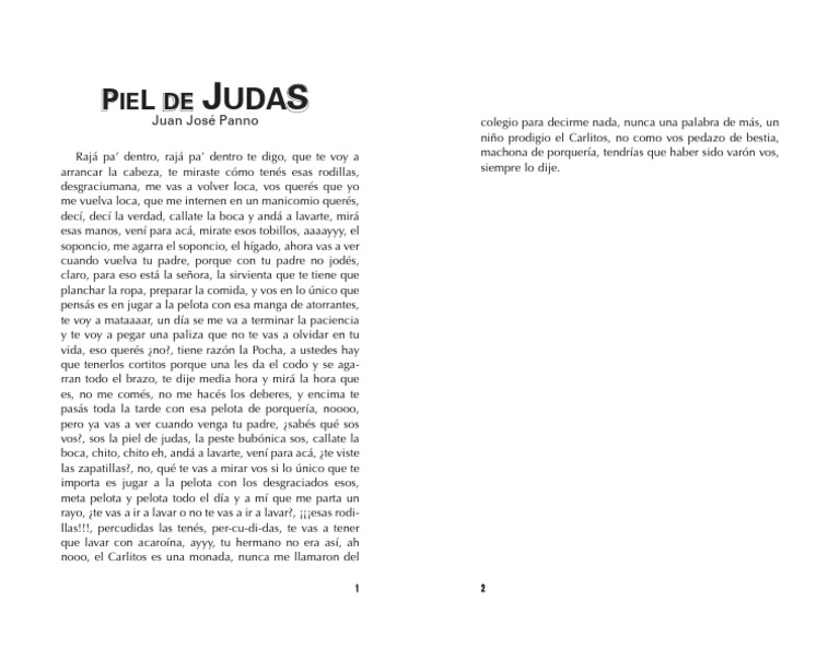 Piel de Judas | PDF