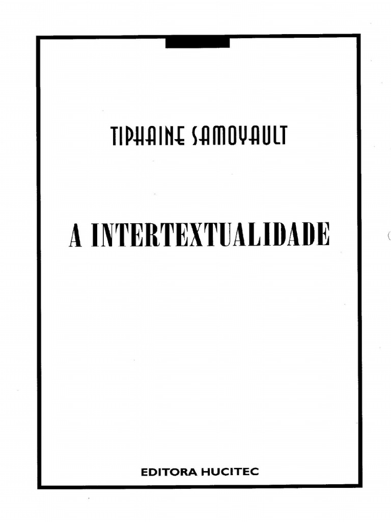 Intertextualidade - Livro Completo | PDF