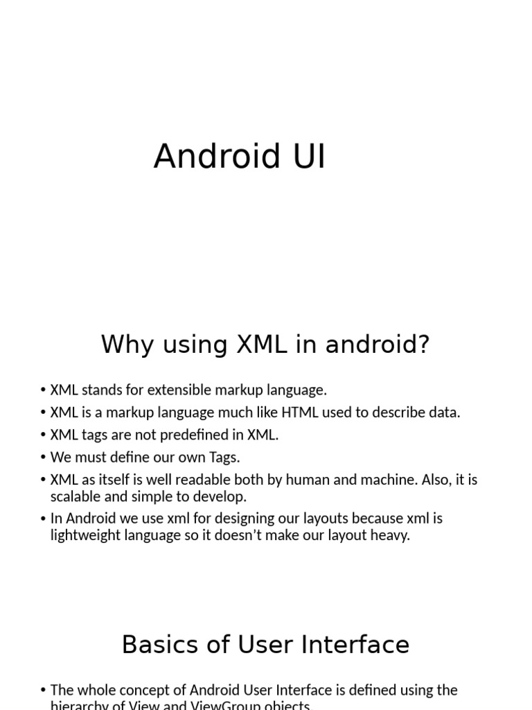 Android UI-Layouts | PDF