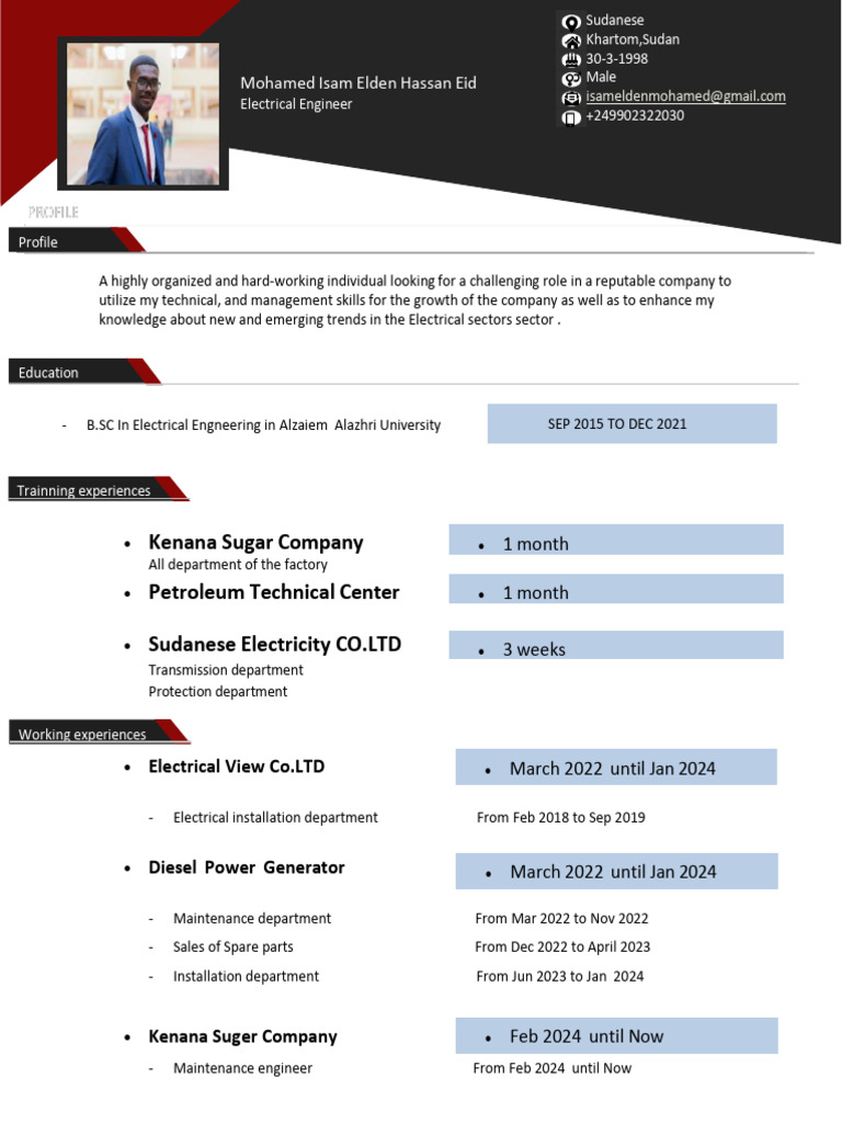 M Isam CV | PDF | Electrical Engineering | Electricity