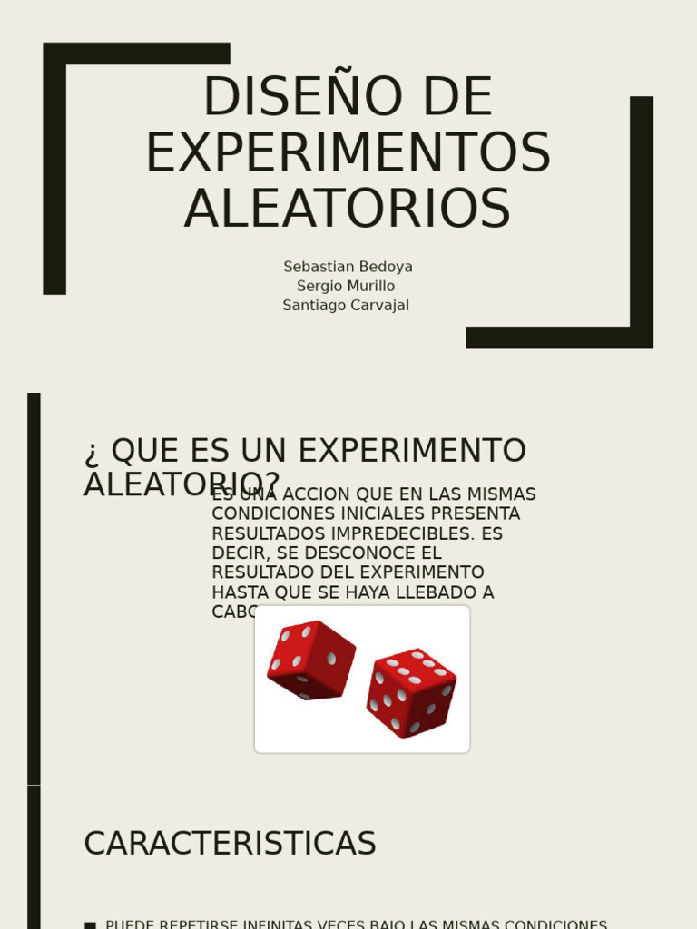 Diseño de Experimentos Aleatorios | PDF