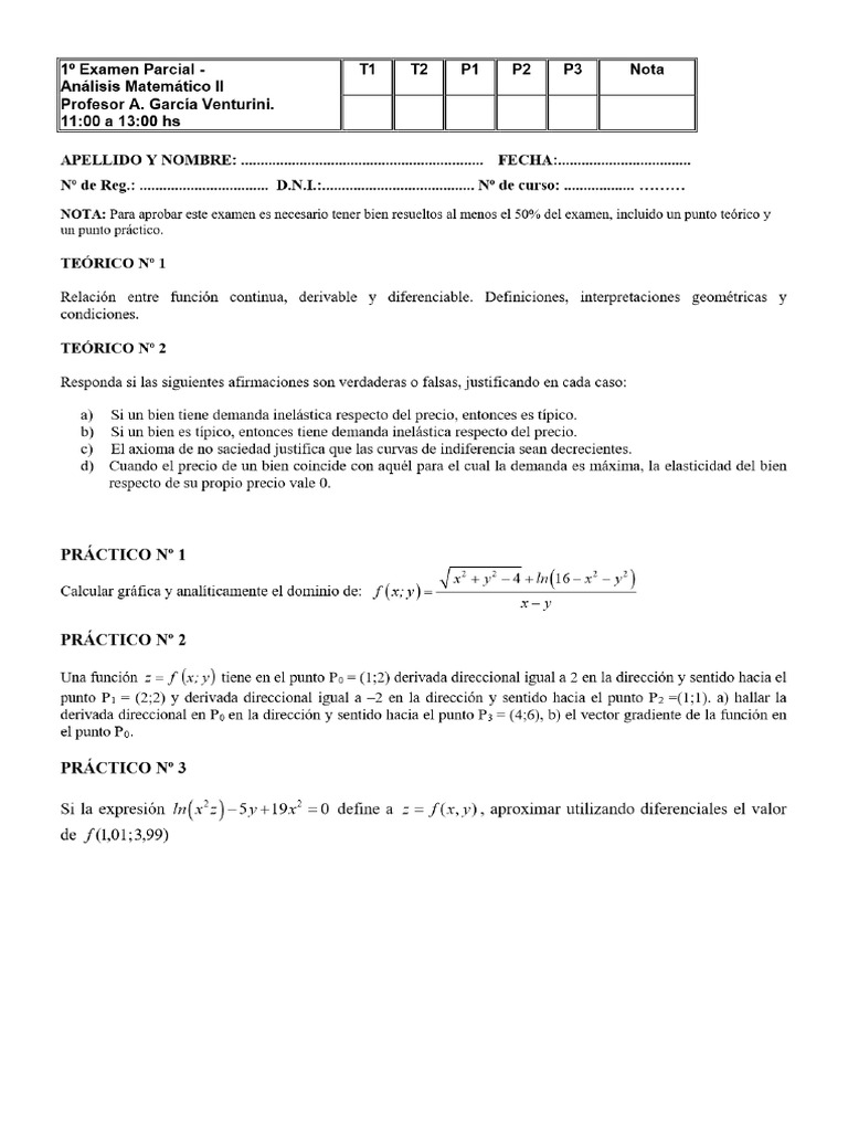 1er examen B | PDF