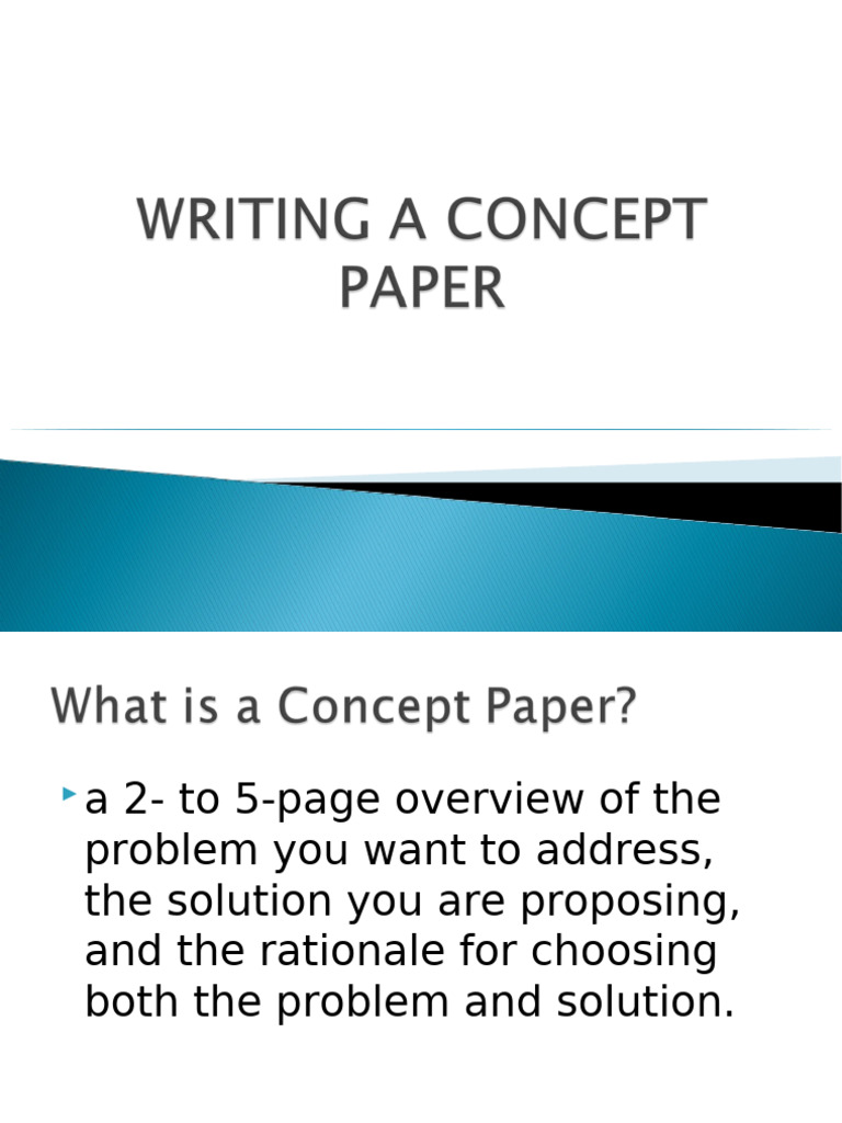 Concept Paper | PDF