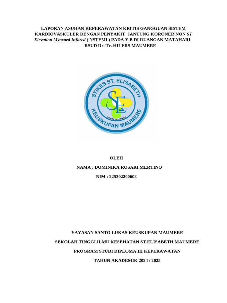 PJK Nstemi - 025344 | PDF