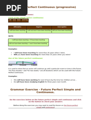 Click On Future Progressive Or Continuous 2001699 | Future Continuous