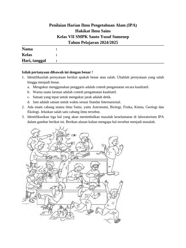 PH Ipa 7 Bab 1 | PDF