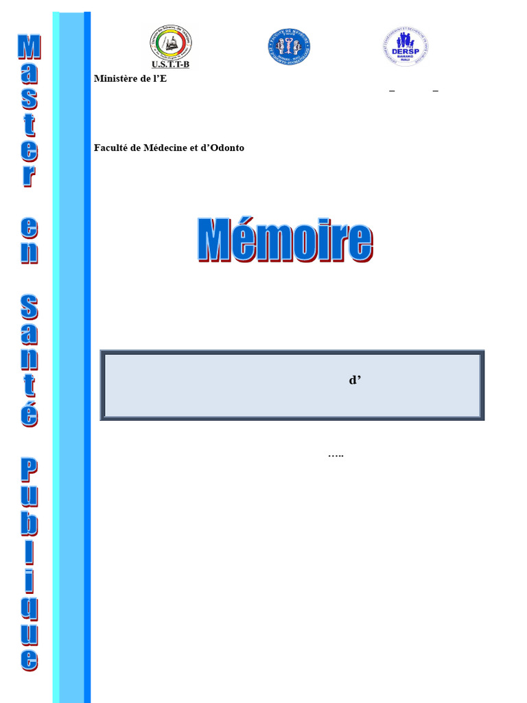 Mémoire Master DR Tite Dembélé-1 | PDF