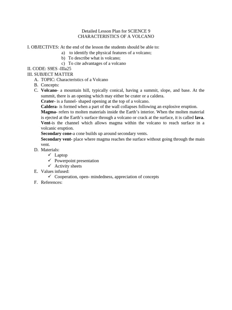 Detailed Lesson Plan For SCIENCE 9 | PDF
