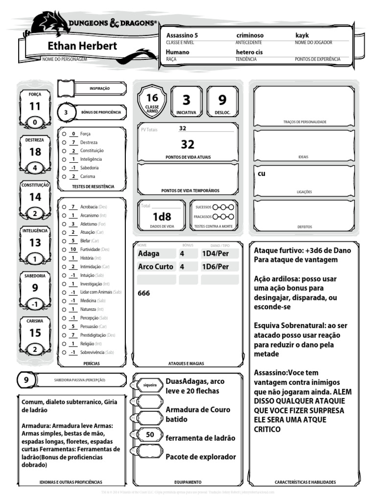 Ethan RPG Reis Oneshota | PDF