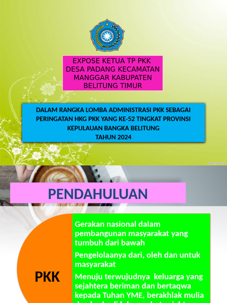 Paparan Ketua TP PKK Fix | PDF