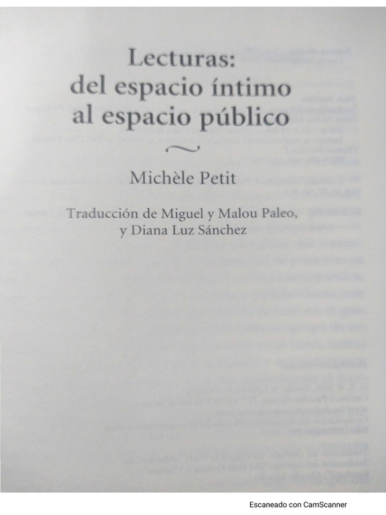 Lecturas Del Espacio Intimo Al Espacio Publico | PDF