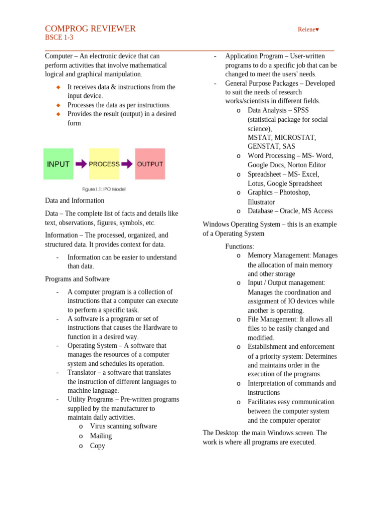 Comprog Reviewer | PDF