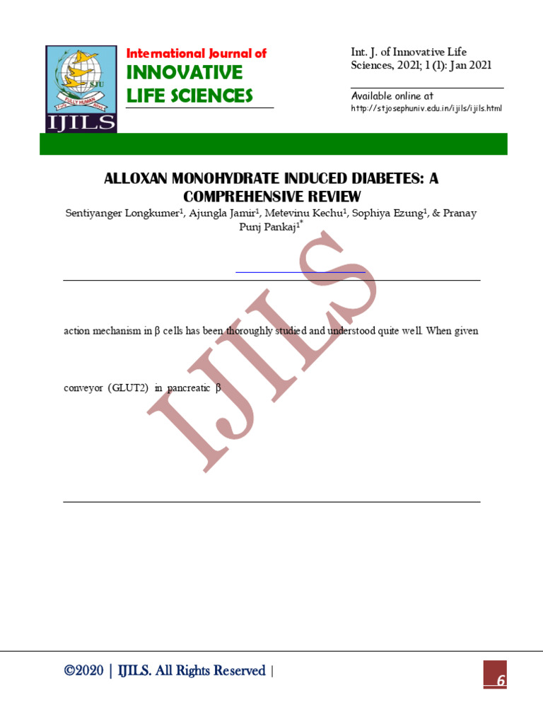 Mekanisme Aloksan | PDF