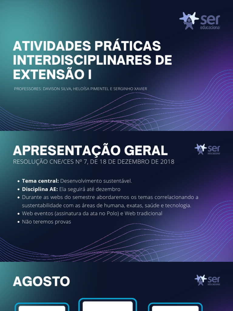 Atividades Práticas Interdisciplinares de Extensão I | PDF
