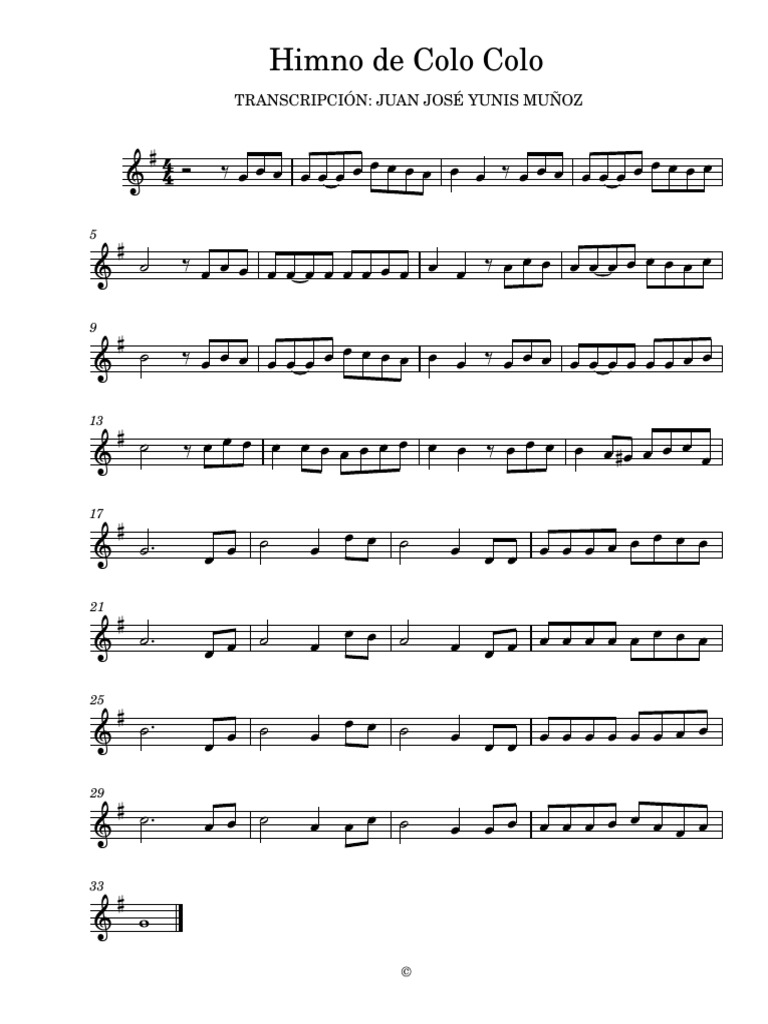 Himno de Colo Colo | PDF