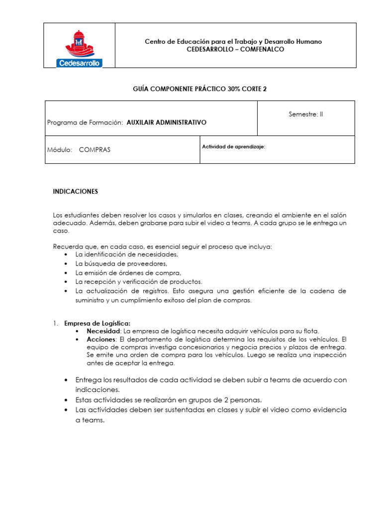 Compras 20 | PDF | Logística | Negocios