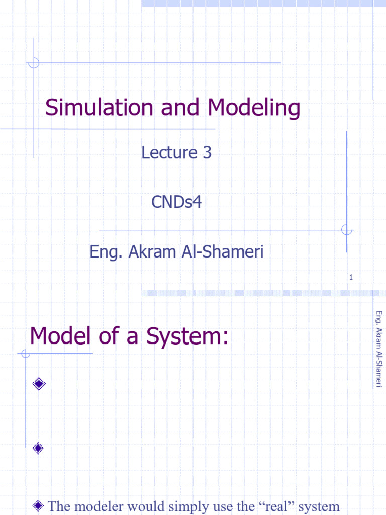 Modeling and Simulation - 3 | PDF