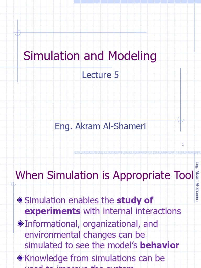 Modeling and Simulation - 5 | PDF