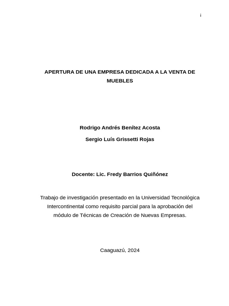 Trabajo Final de Tecnicas - Rodrigo Benitez - 2024 | PDF