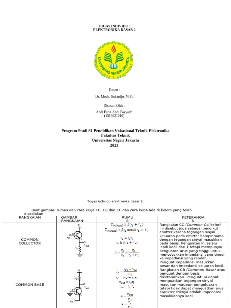 Tugas 1 Elka 2 | PDF