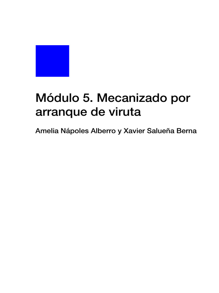 Modulo 5 Mecanizado Por Arranque de Viru | PDF