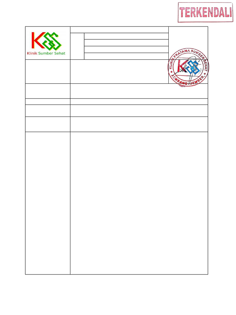 3.8 Ep.1 Sop Anestesi Lokal | PDF